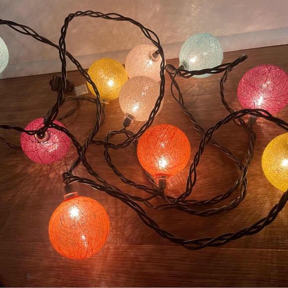 Accents | String Ball Light Strand Fairy Lights Colored String Plugs ...